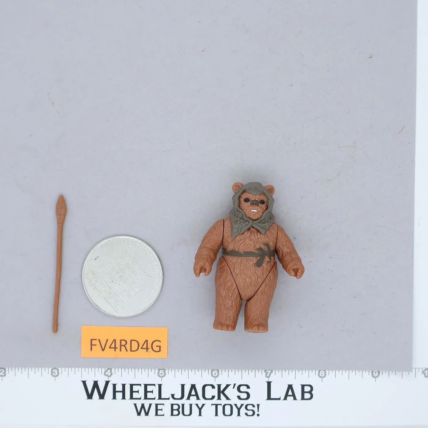 Romba Ewok W/ Coin 100% Complete Last 17 Star Wars POTF 1985 Kenner NO ...