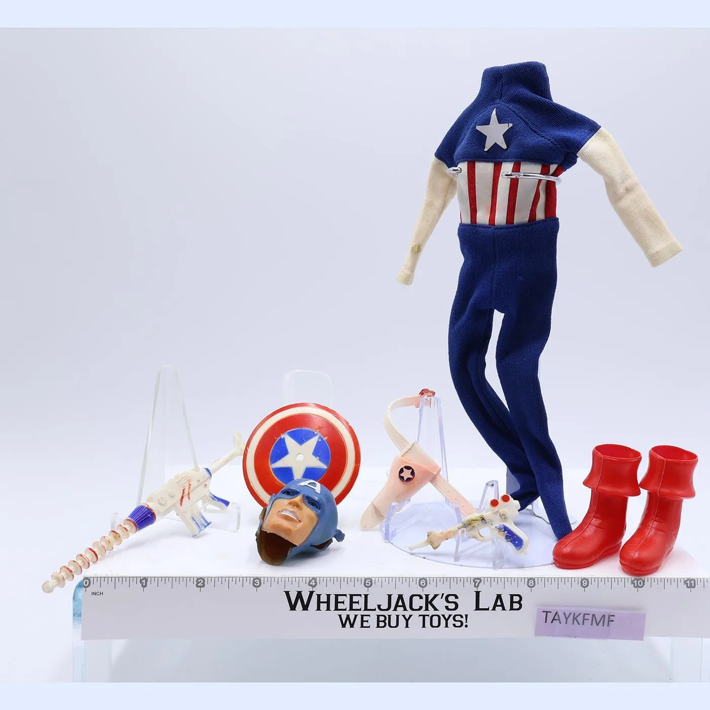 Captain America Accessory Set for Captain Action Original 1966 Ideal ...