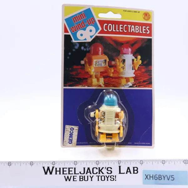 White & Yellow Mini Wind-Up Robot 1982 Imco Vintage Action Figure NEW ...