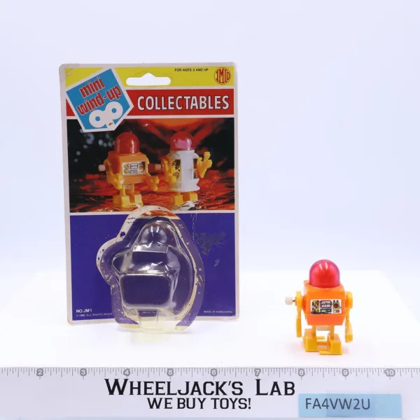 Orange & Yellow Mini Wind-Up Robot 1982 Imco Vintage Action Figure NEW ...