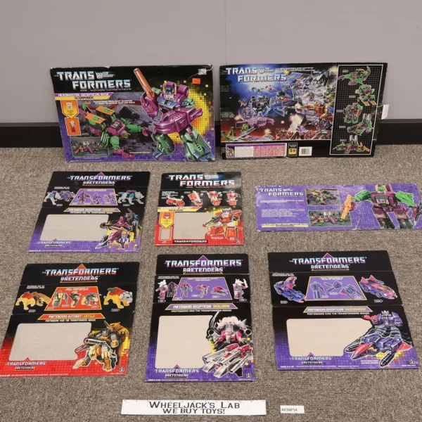 Lot of 6 Flattened/Cut G1 Transformers Boxes 1980s Hasbro Vintage EMPTY ...