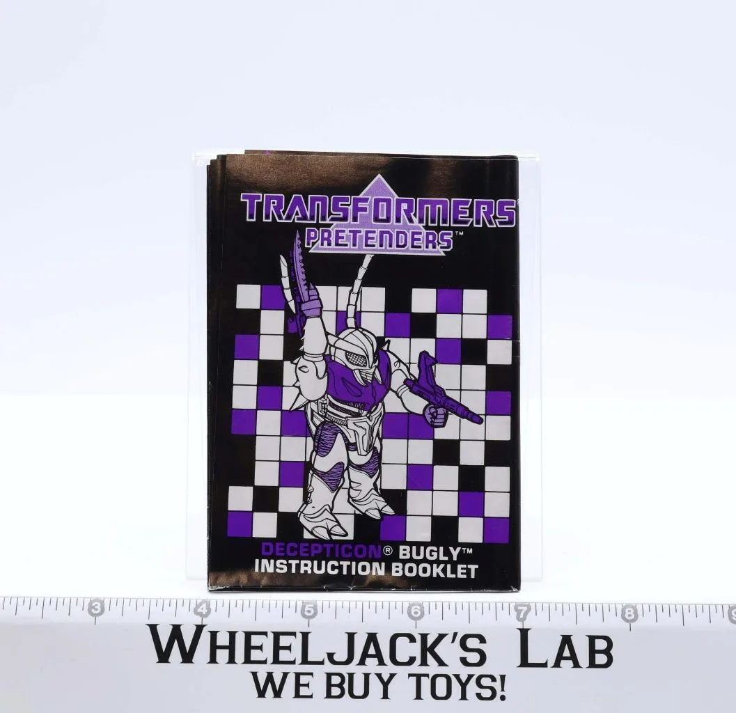 Bugly Pretenders Instruction Manual Book 1988 G1 Transfomers ...