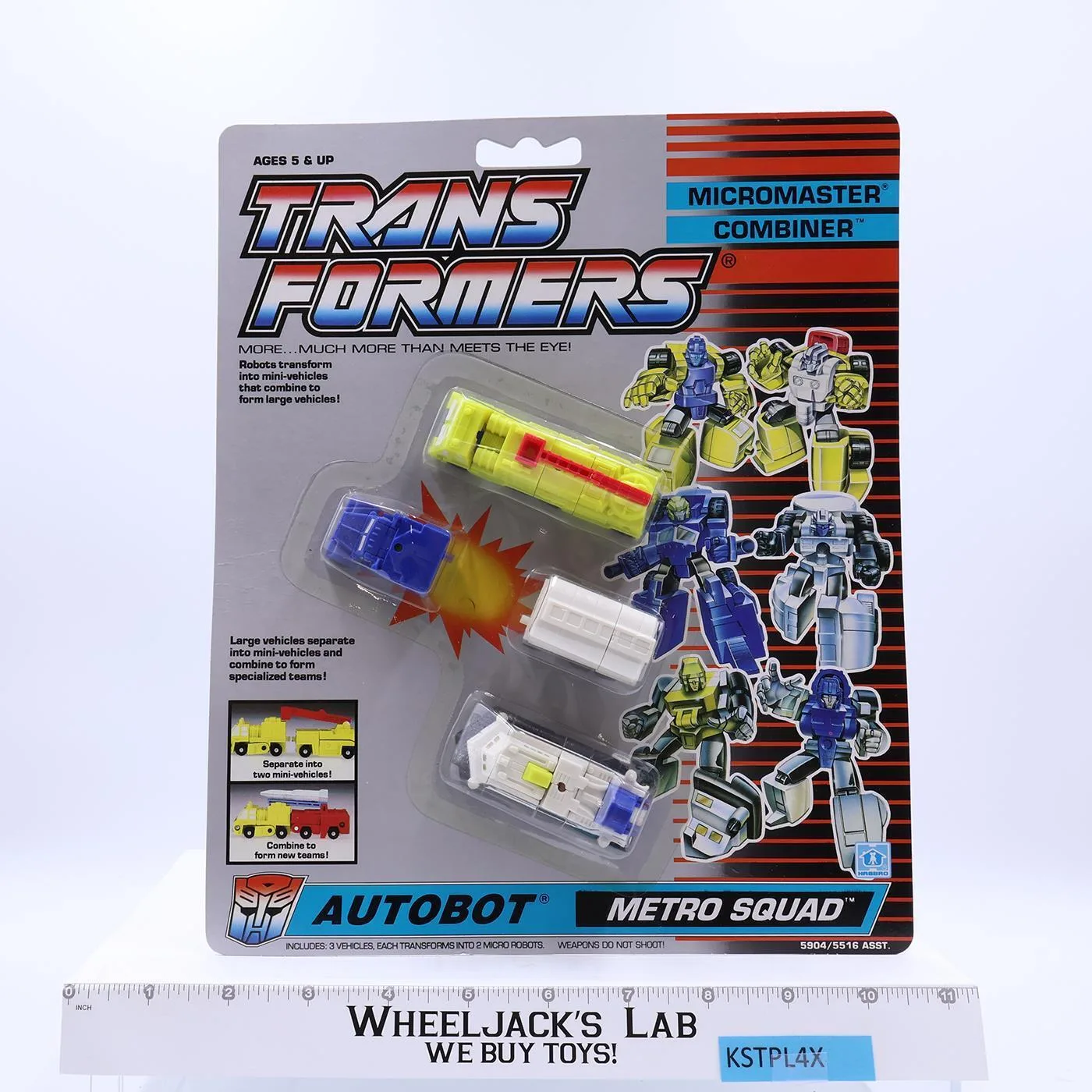 Metro Squad Micromasters MOSC NEW 1990 Vintage Hasbro G1 Transformers ...