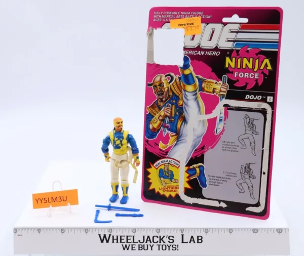Dojo V1 100% Complete W/ Cardback 1992 G.I. Joe Hasbro Vintage Action ...
