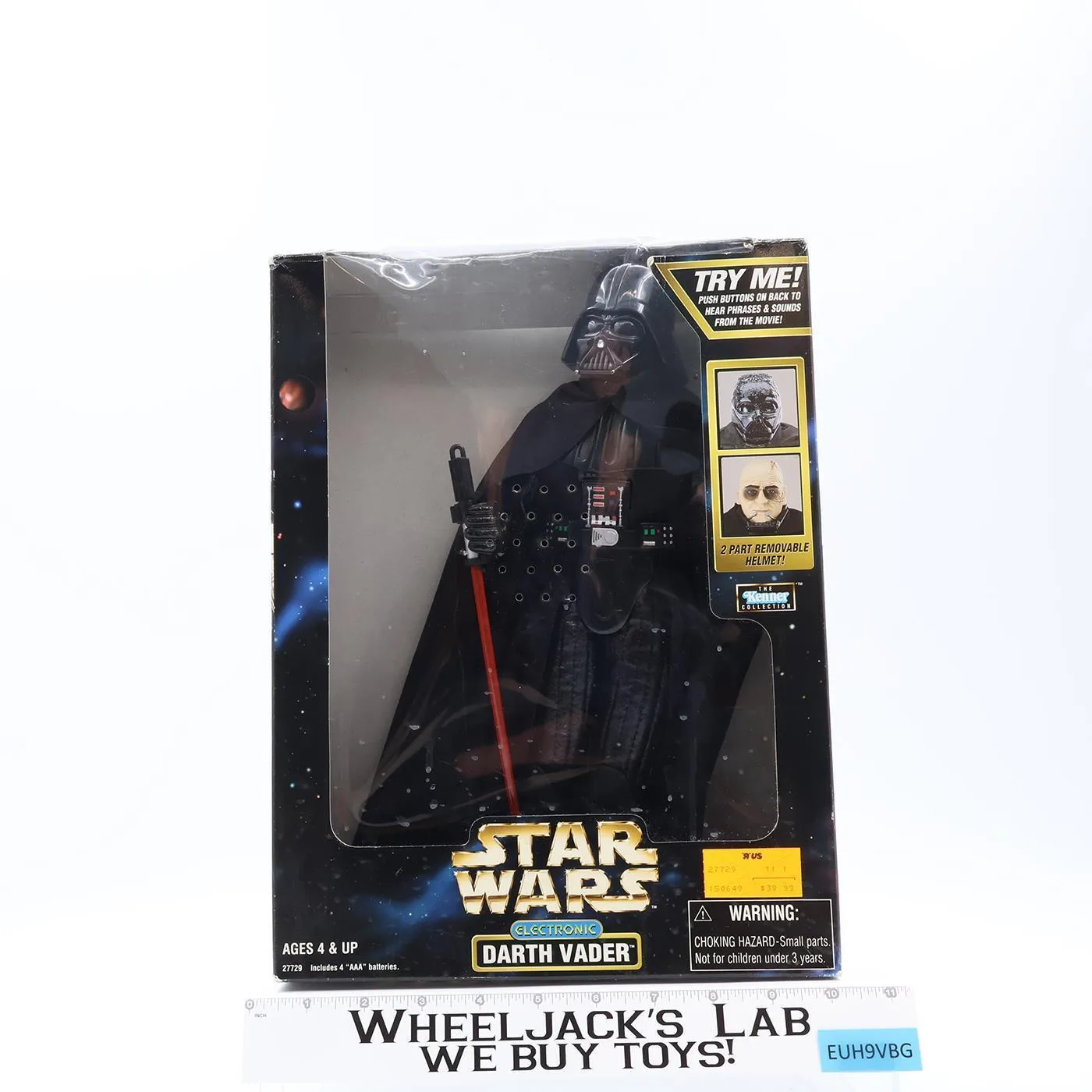 Electronic Darth Vader 100% Complete Star Wars POTF 1998 Kenner 12 ...