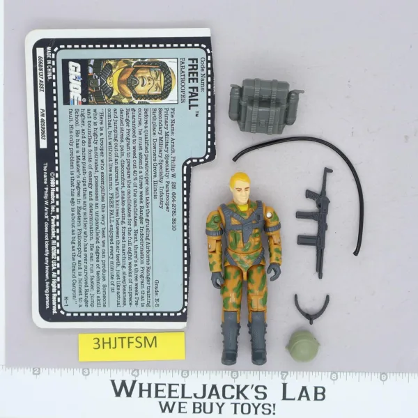 Freefall V1 100% Complete G.I. Joe 1990 Hasbro Vintage Action Figure ...