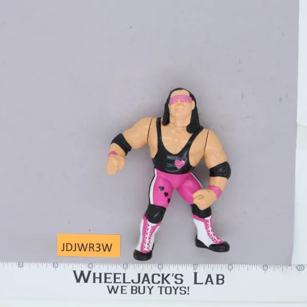 Bret Hart PINK HEART WWF WWE Hasbro Wrestling 1992 Titan Action Figure ...