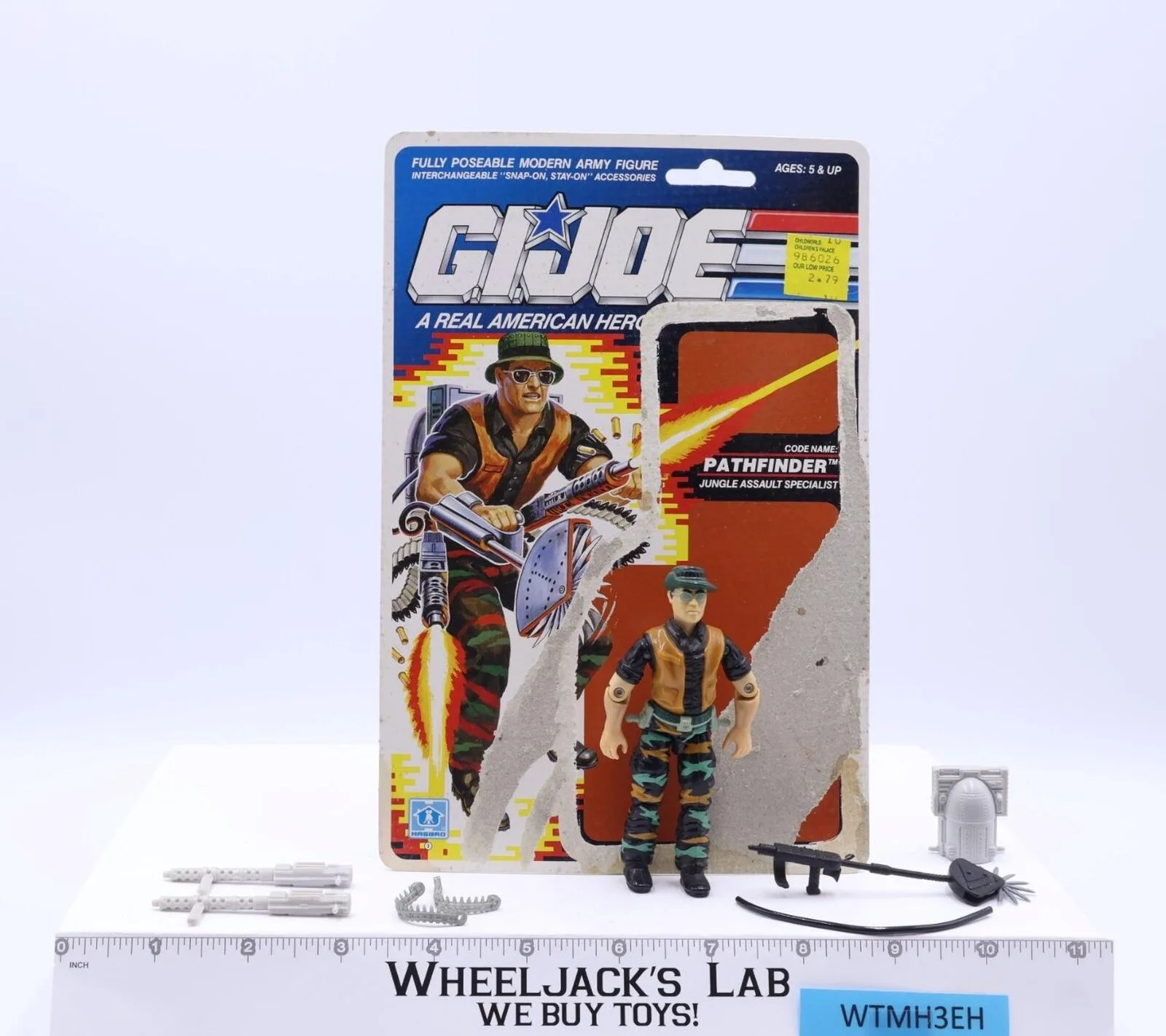 Pathfinder V1 100% Complete W/Cardback 1990 GI Joe Vintage Hasbro ...