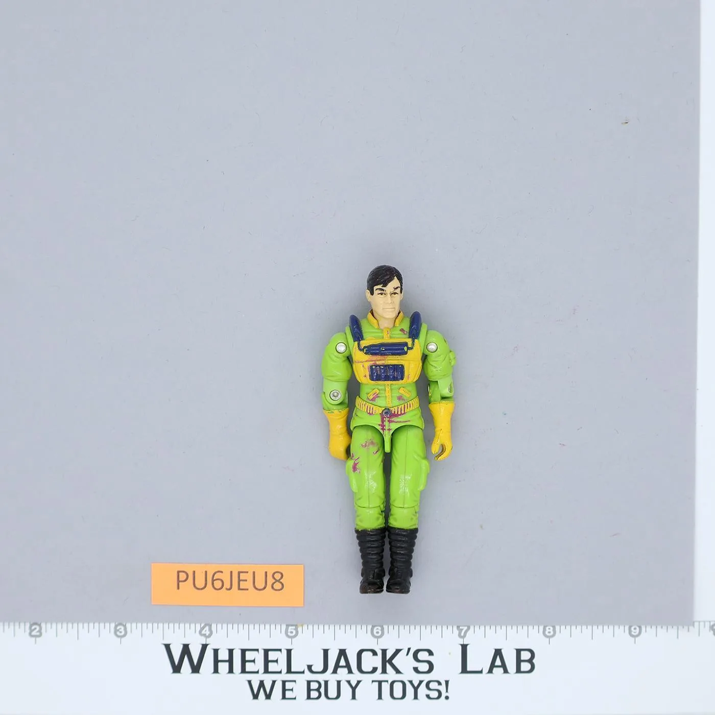 Flint V3 1991 G.I. Joe Hasbro Vintage Action Figure - Wheeljack's Lab