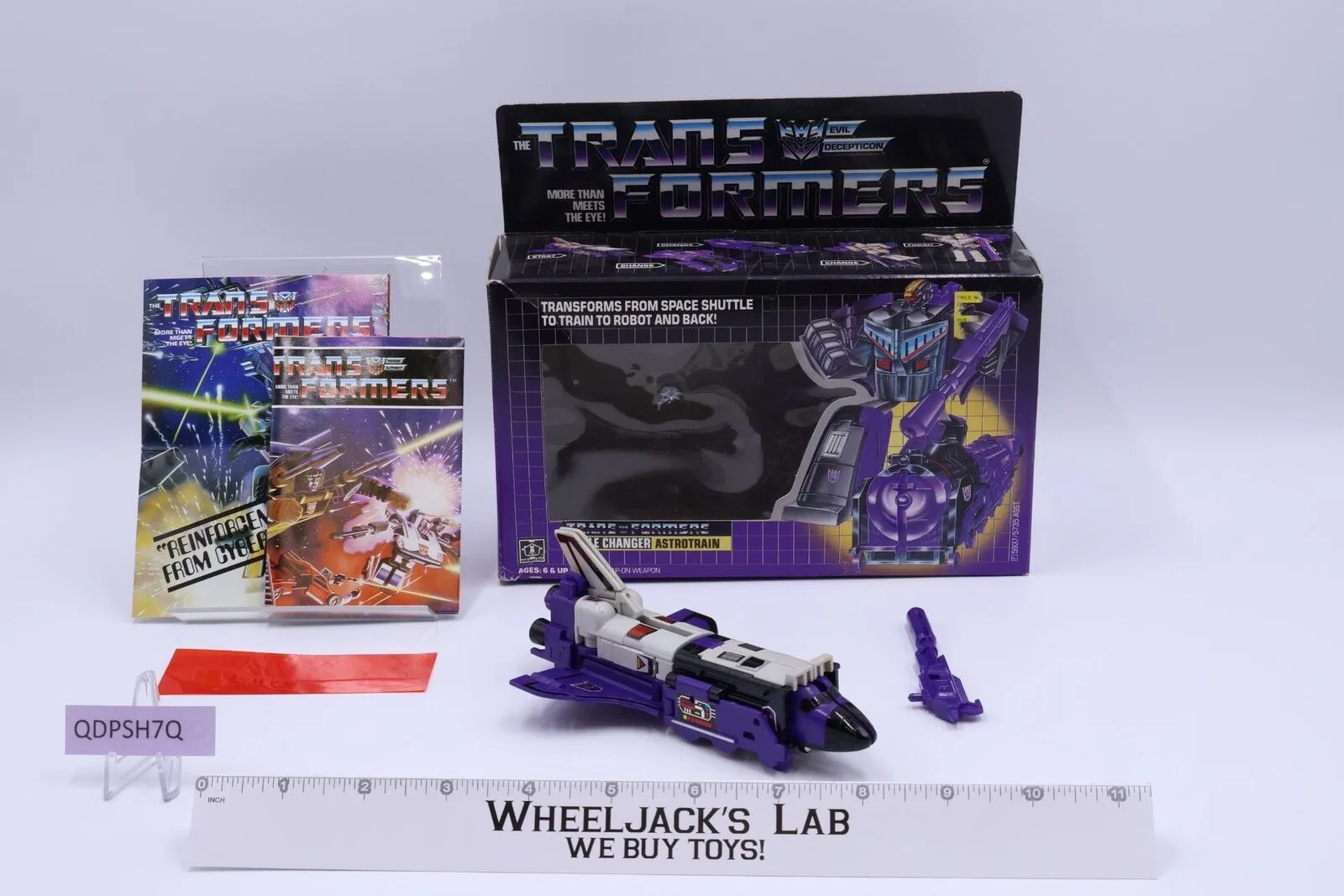 Astrotrain w/Box 100% Complete 1985 Vintage Hasbro G1 Transformers ...