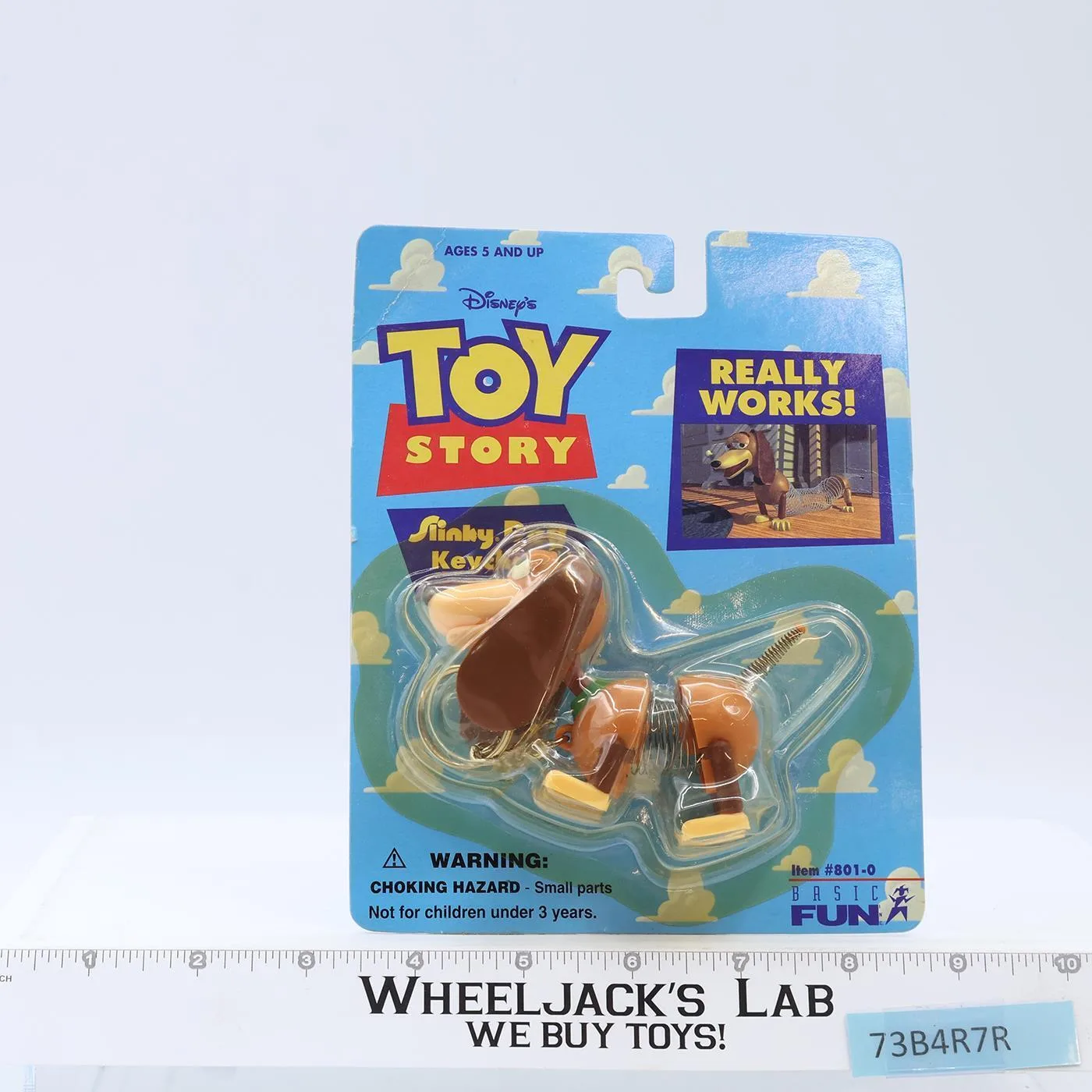 Slinky Dog Keychain Disney Toy Story 1995 Basic Fun NEW SEALED MOSC ...