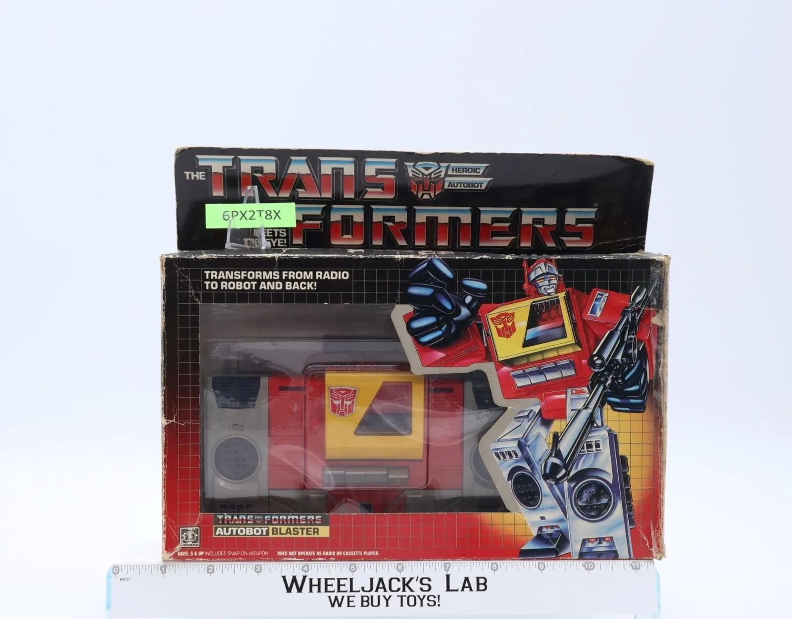 Blaster 100% Complete W/Box Insert 1985 Vintage G1 Transformers Figure ...