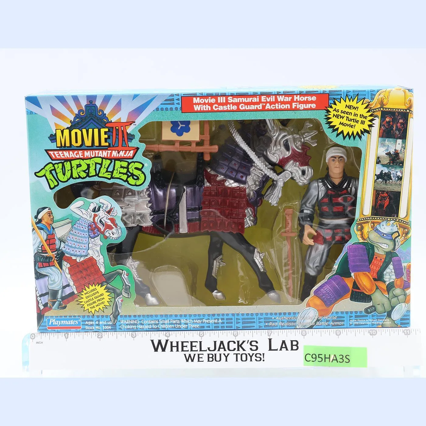 Evil War Horse W/ Castle Guard Movie III TMNT 1992 Playmates NEW MISB ...