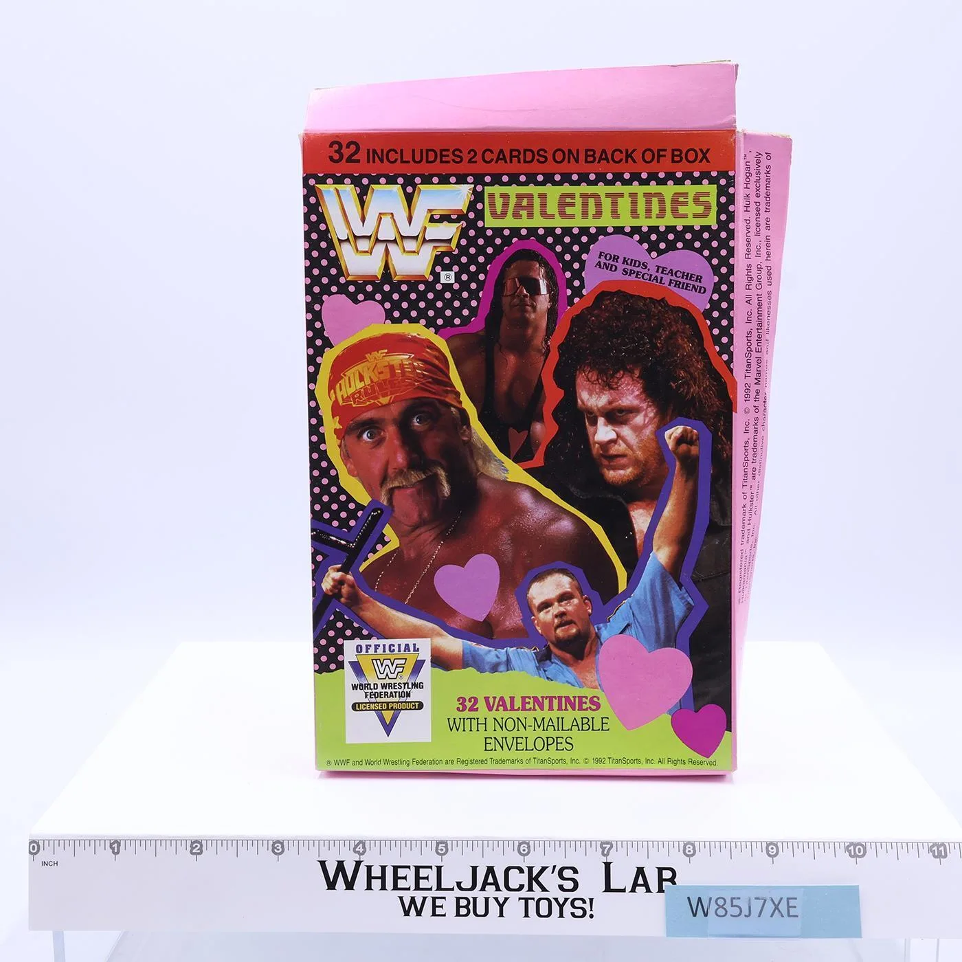 WWF Wrestling Valentines Cards 32 Pack 1992 Titan Sports Vintage NEW ...