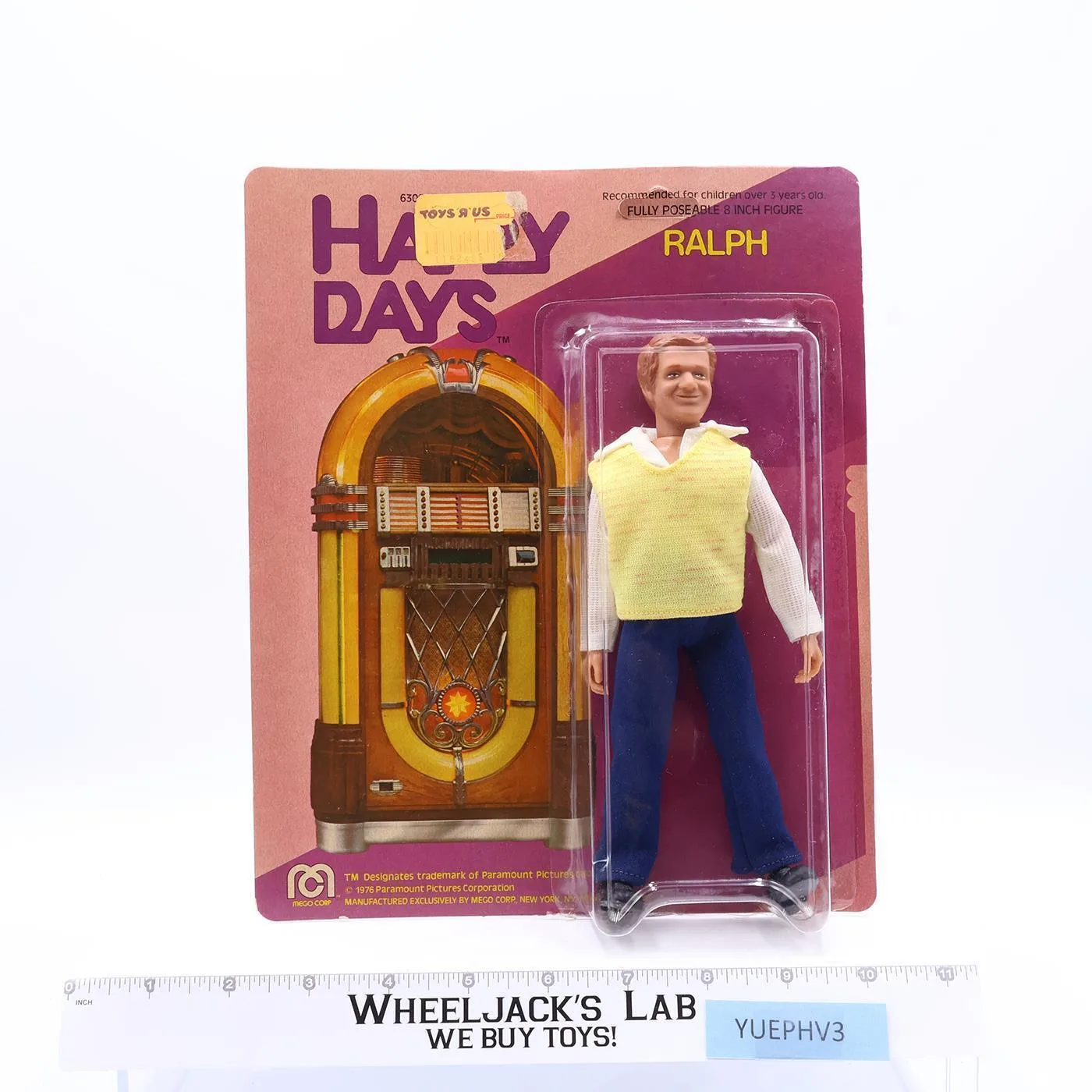 Ralph Happy Days 1976 Mego Vintage 8" Action Figure NEW SEALED ...