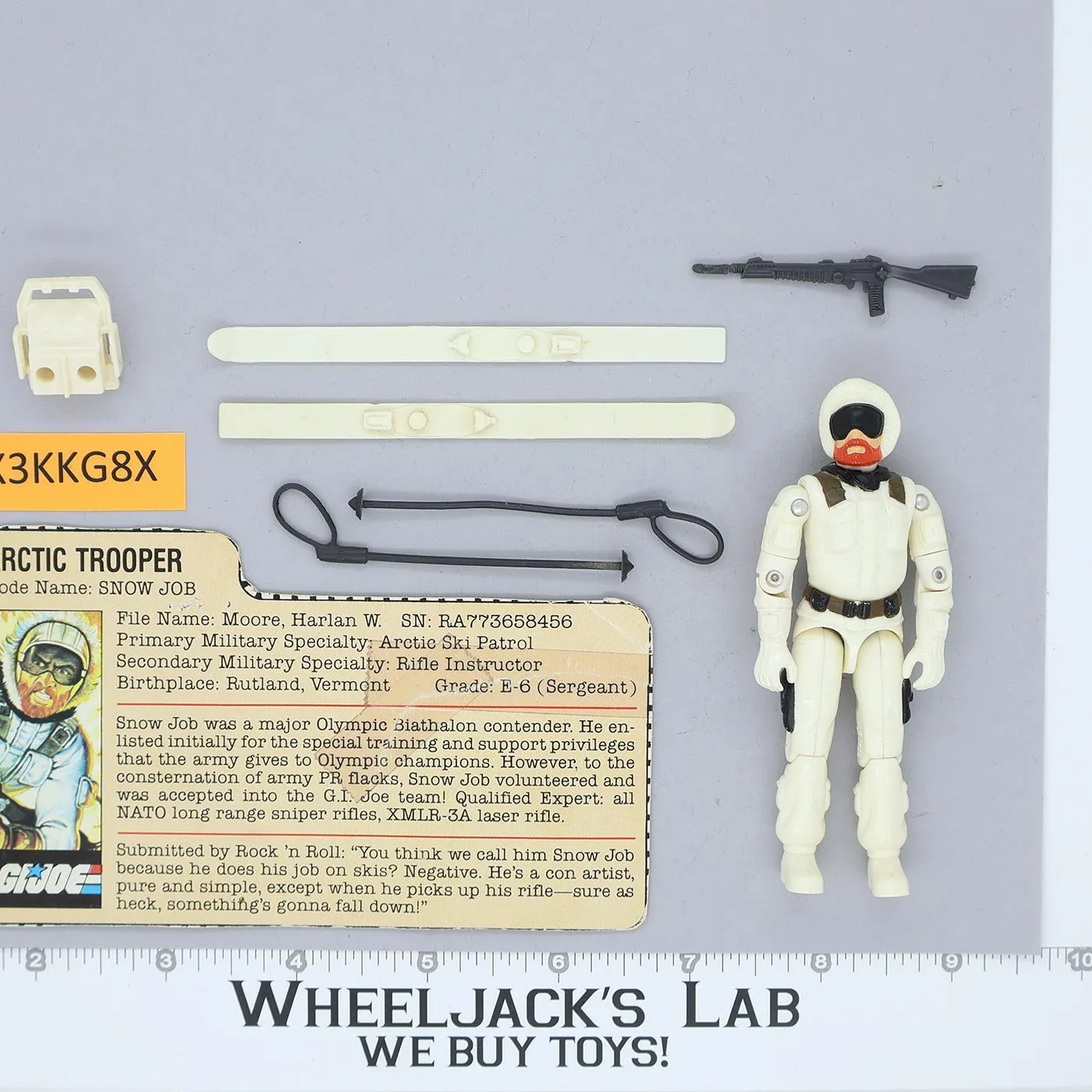 Snow Job V1 100% Complete G.I. Joe 1983 Hasbro Vintage Action Figure ...