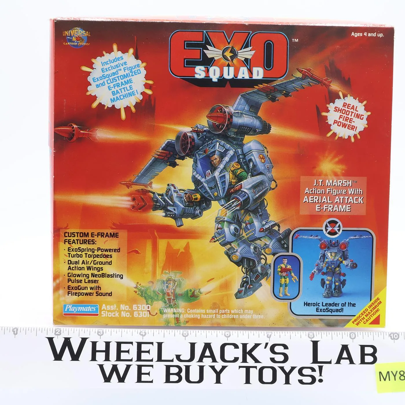 J.T. Marsh Aerial Attack E-Frame EXO Squad 100% Complete 1993 Action Figure MIB - Wheeljack's Lab