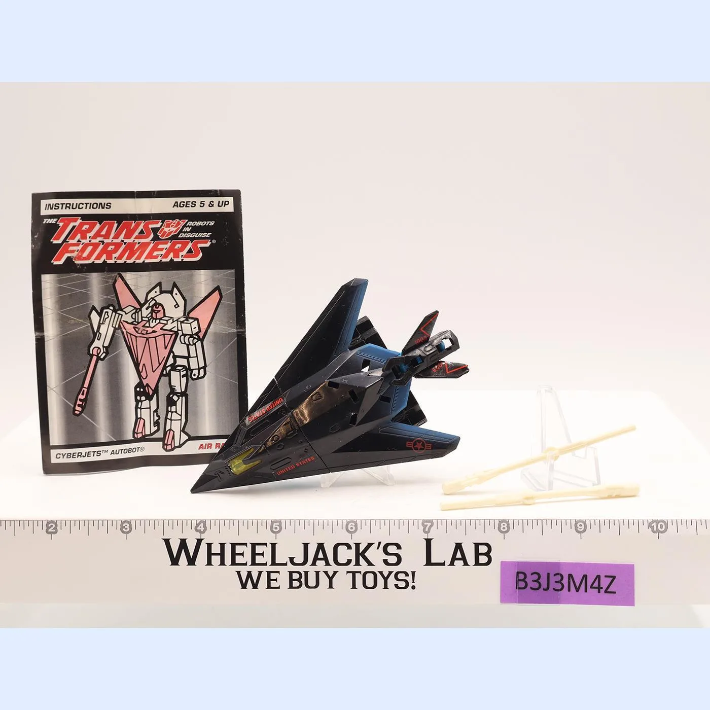 G2 Air Raid Cyberjet 100% Complete 1994 Hasbro Transformers Action ...