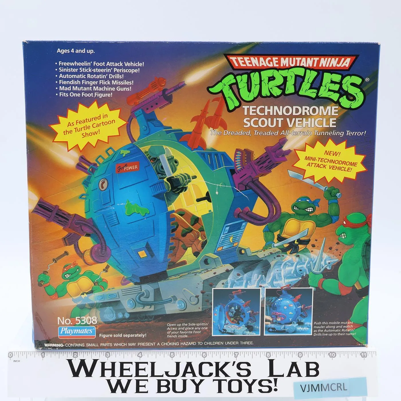 Technodrome Scout Vehicle Complete Teenage Mutant Ninja Turtle TMNT ...