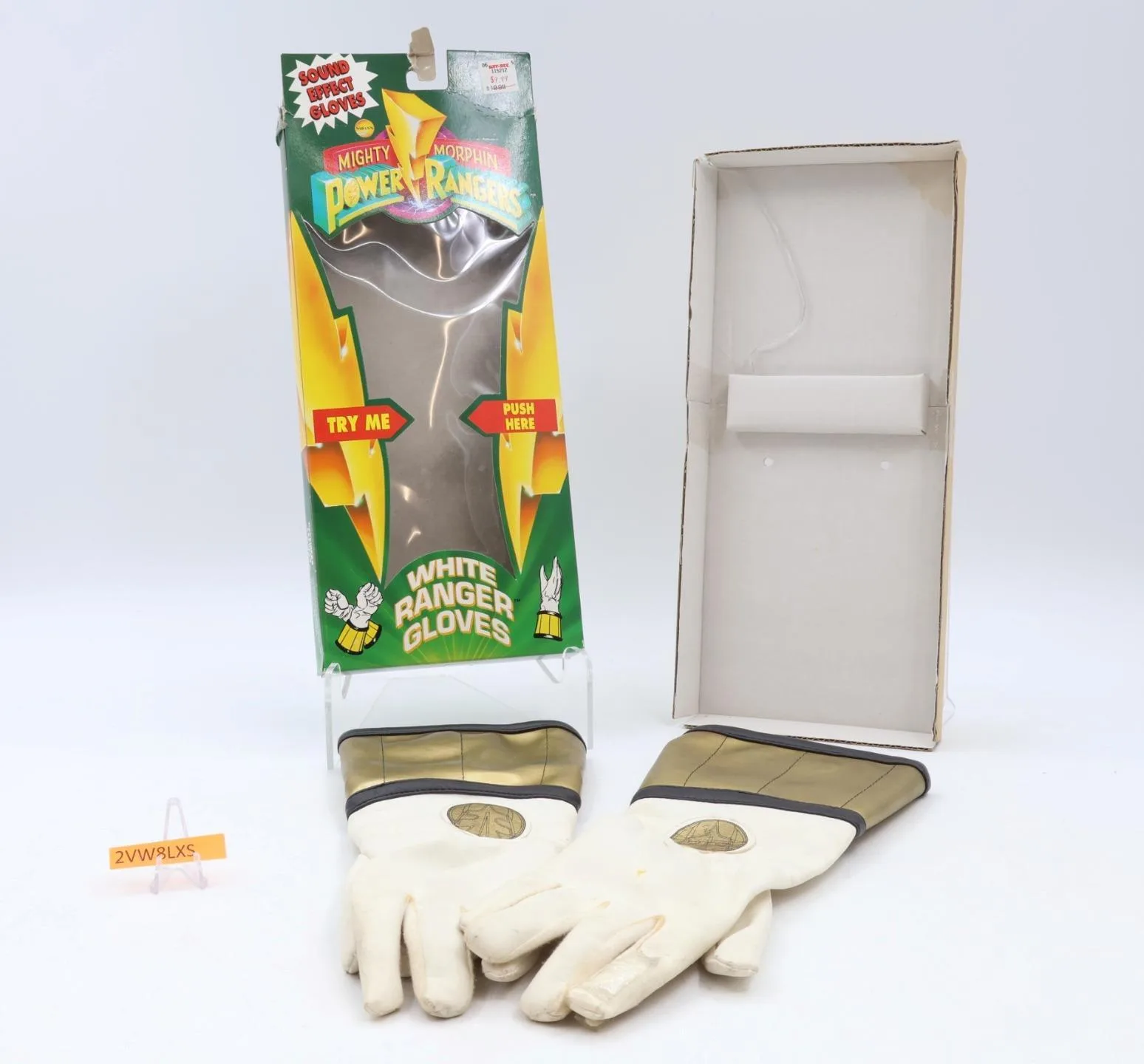 White Ranger Gloves Mighty Morphin Power Rangers 1994 Bandai Action ...