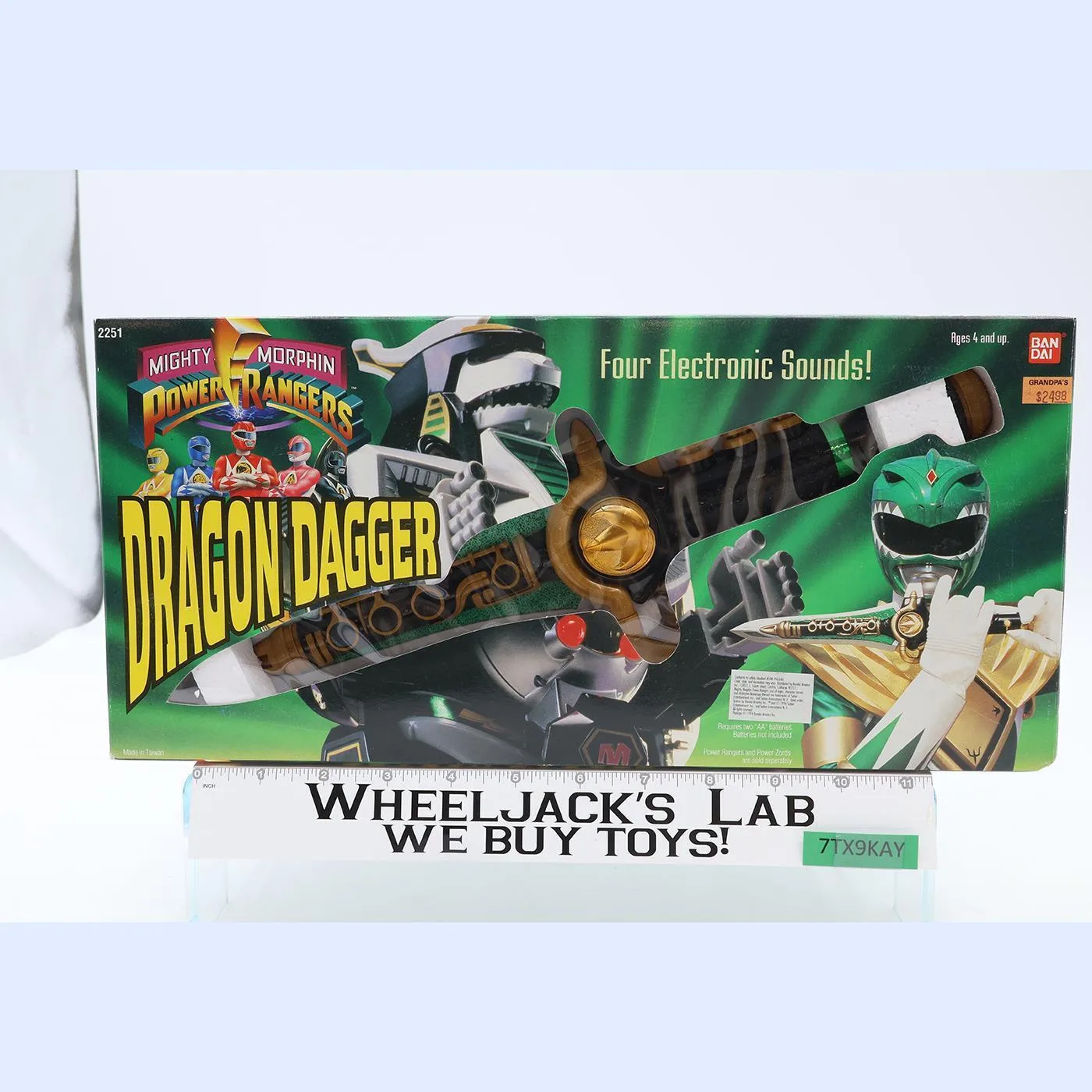 Dragon Dagger 100% Complete WORKS Power Rangers MMPR 1994 Bandai NEW ...