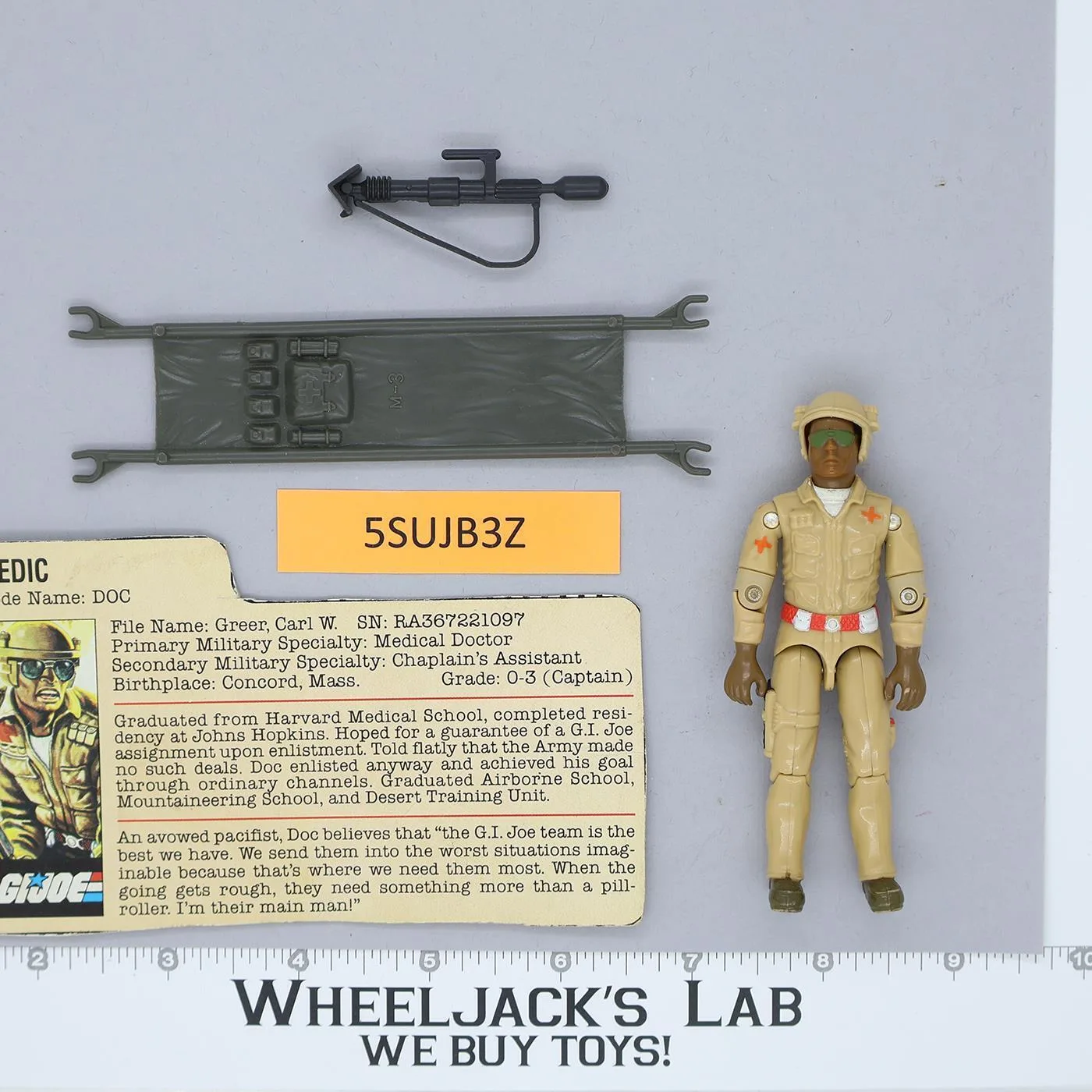 Doc V1 100% Complete G.I. Joe 1983 Hasbro Vintage Action Figure ...