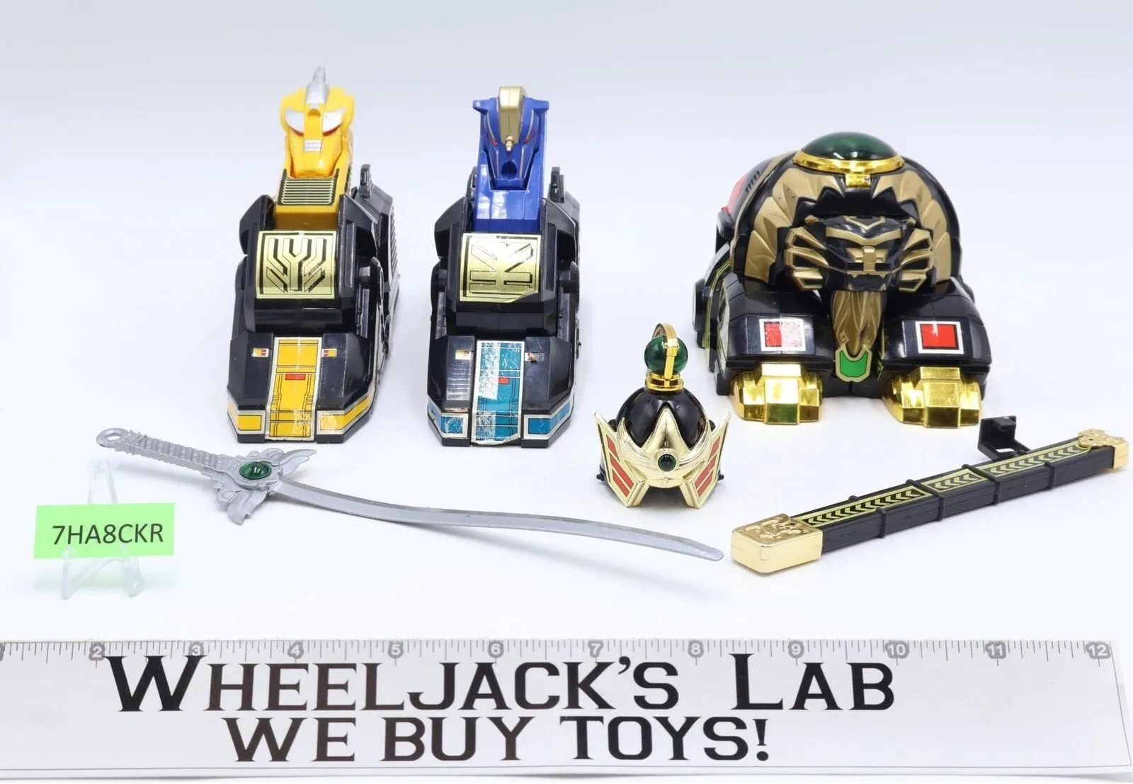 Legacy Thunder Megazord LOT w/ Helmet MMPR Power Rangers 1994 Bandai ...