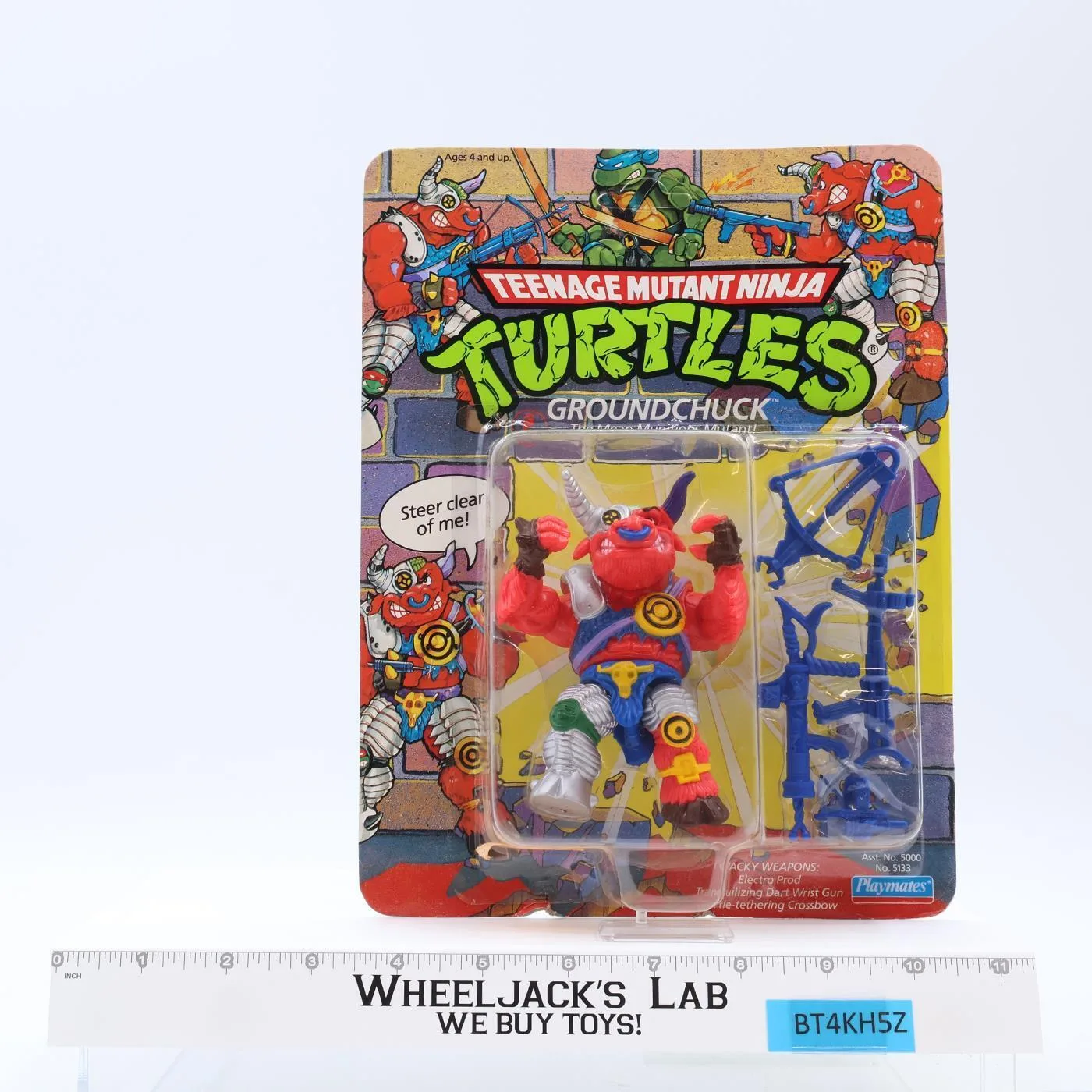 Groundchuck Teenage Mutant Ninja Turtles TMNT 1991 Playmates UNPUNCHED ...