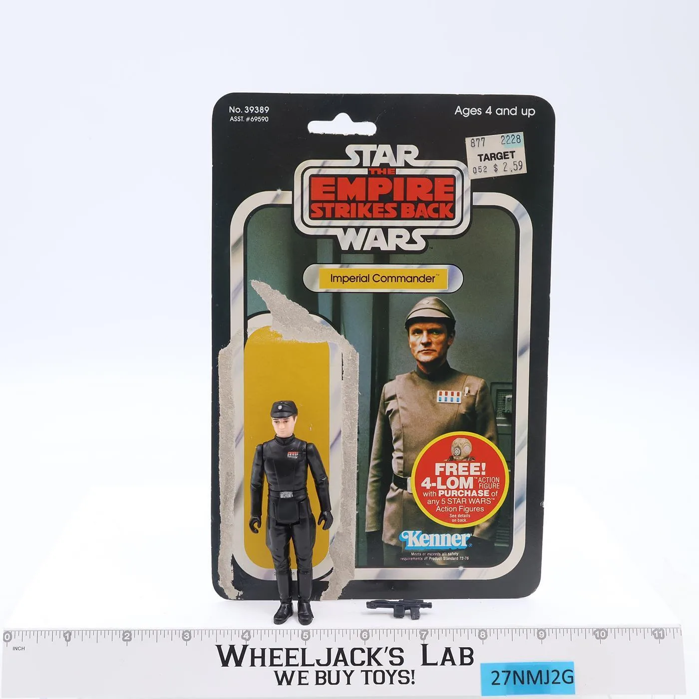 Imperial Commander 100% Complete 47 Back-A Star Wars ESB 1980 Kenner NO ...