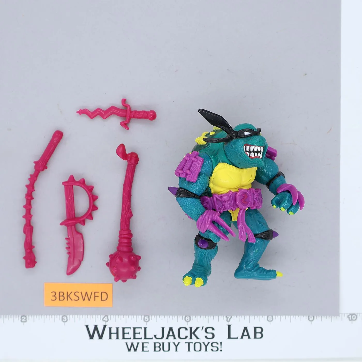 Slash PURPLE BELT RED S AND YELLOW BELLY VARIANT 100% Complete TMNT ...