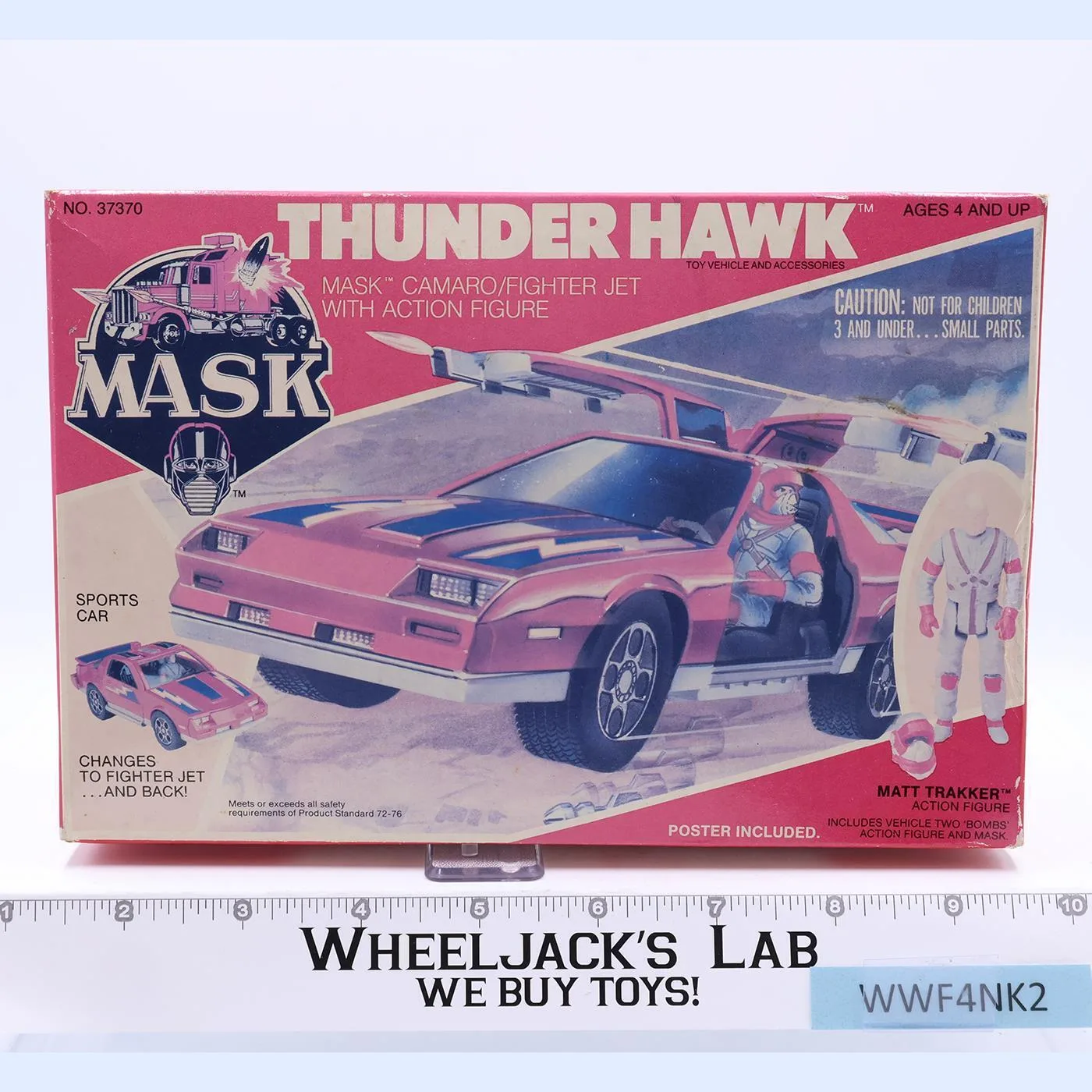 Thunderhawk W/ Matt Trakker MASK M.A.S.K. 1986 Kenner Action Figure NEW ...