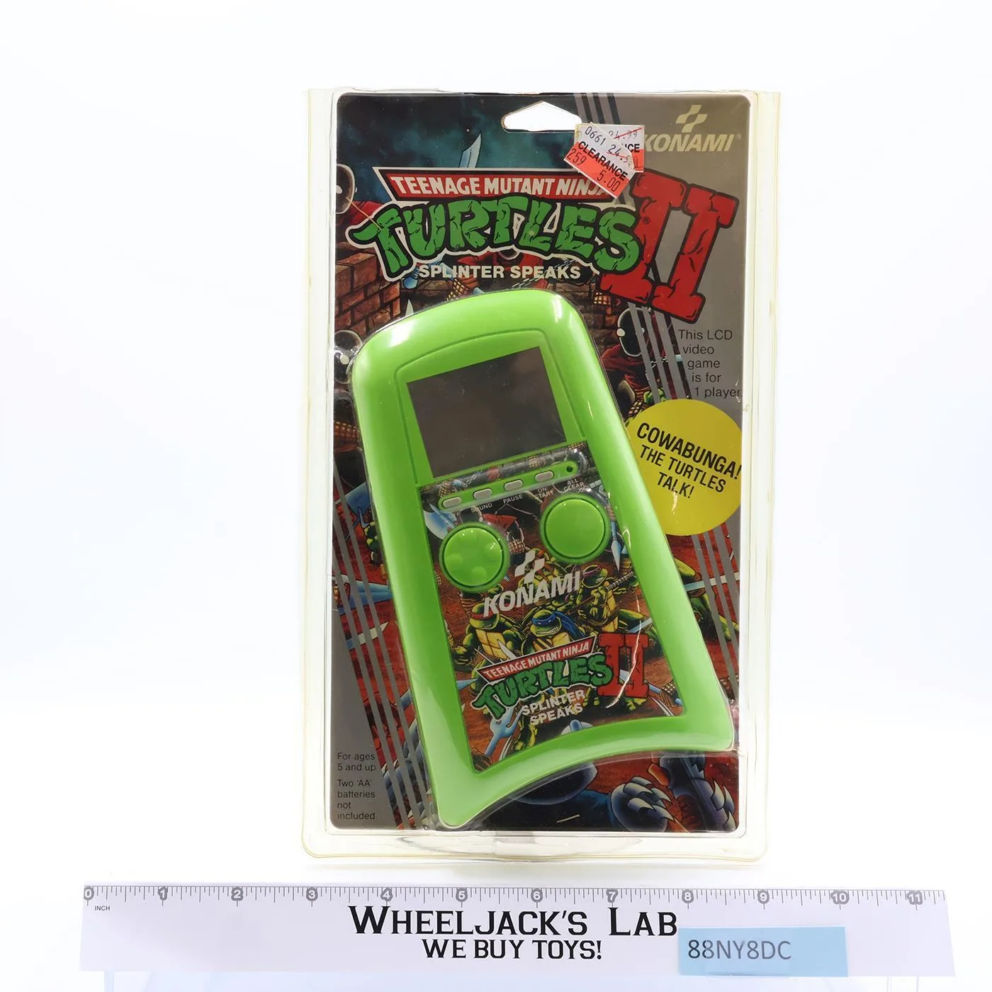 Splinter Speaks Teenage Mutant Ninja Turtles TMNT 1990 Konami Handheld ...