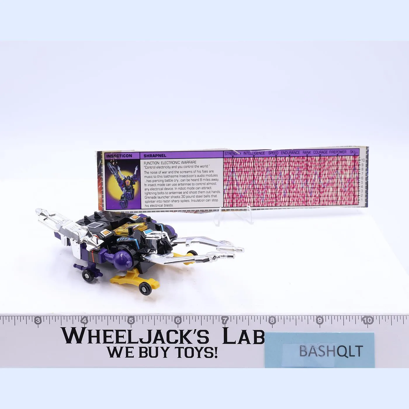 Shrapnel 100% Complete 1985 Vintage Hasbro G1 Transformers Action ...