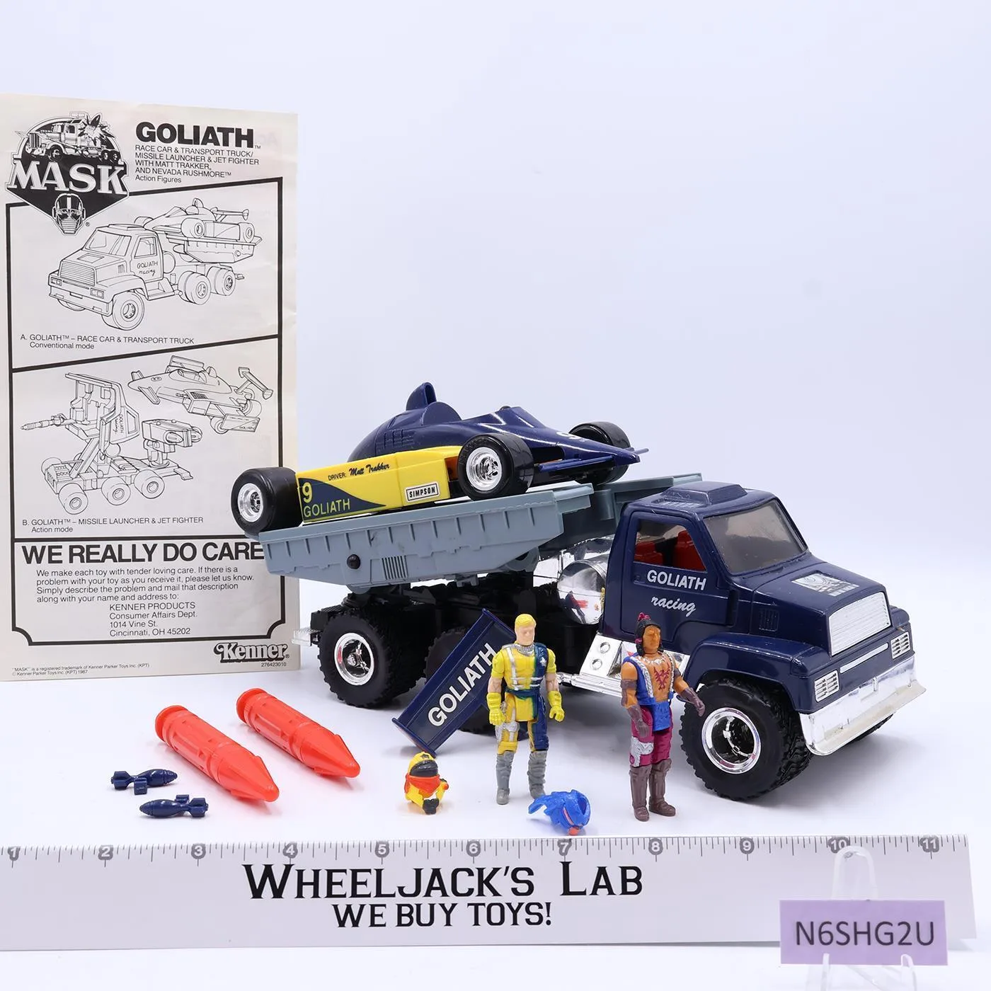 Goliath 100% Complete MASK 1987 Kenner Vintage Action Figure Vehicle ...