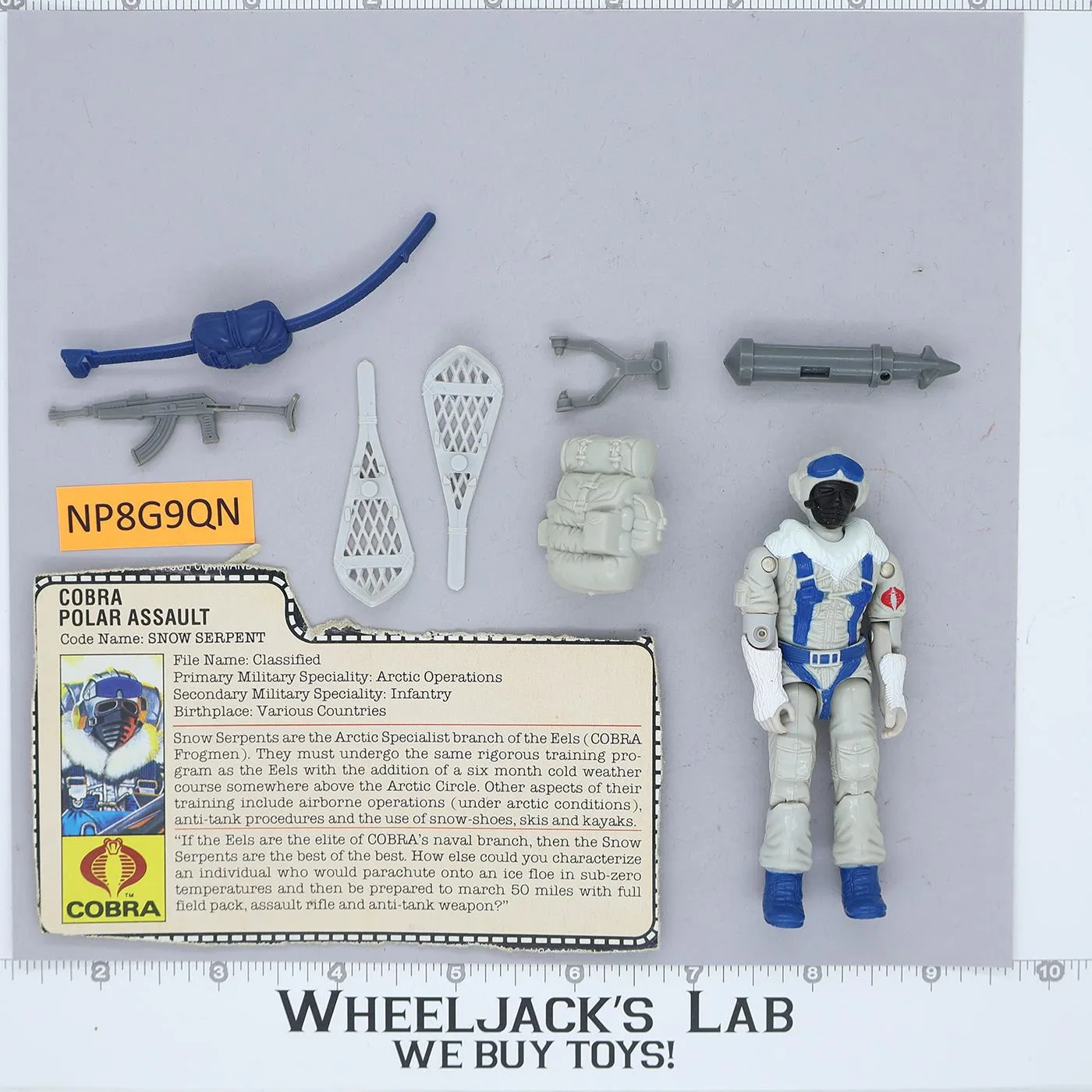 Snow Serpent V1 100% Complete G.I. Joe 1985 Hasbro Vintage Action ...