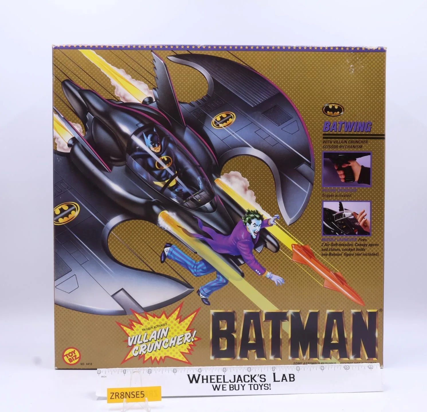 Batwing DC Comics Batman 1989 Toy Biz Action Figure Vehicle NEW SEALED ...