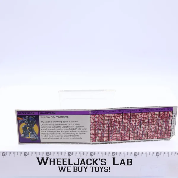 Galvatron Tech Spec 1985 G1 Transformers Hasbro Vintage Action Figure ...