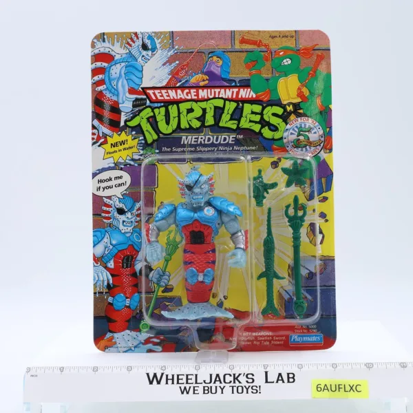 Merdude Teenage Mutant Ninja Turtle TMNT 1992 Playmates UNPUNCHED MOSC ...