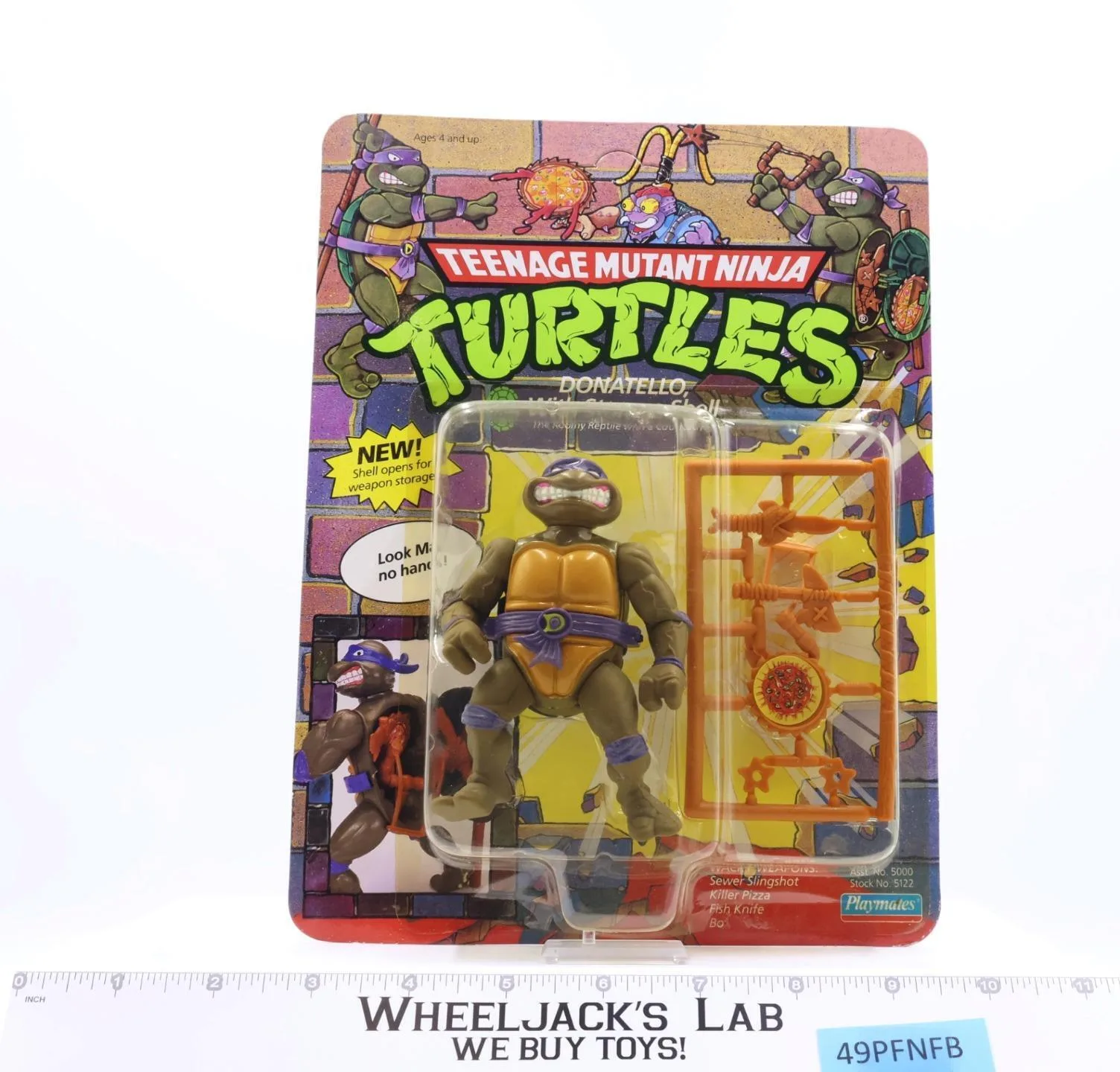 Donatello W/Storage Shell Teenage Mutant Ninja Turtles TMNT 1990 NEW ...