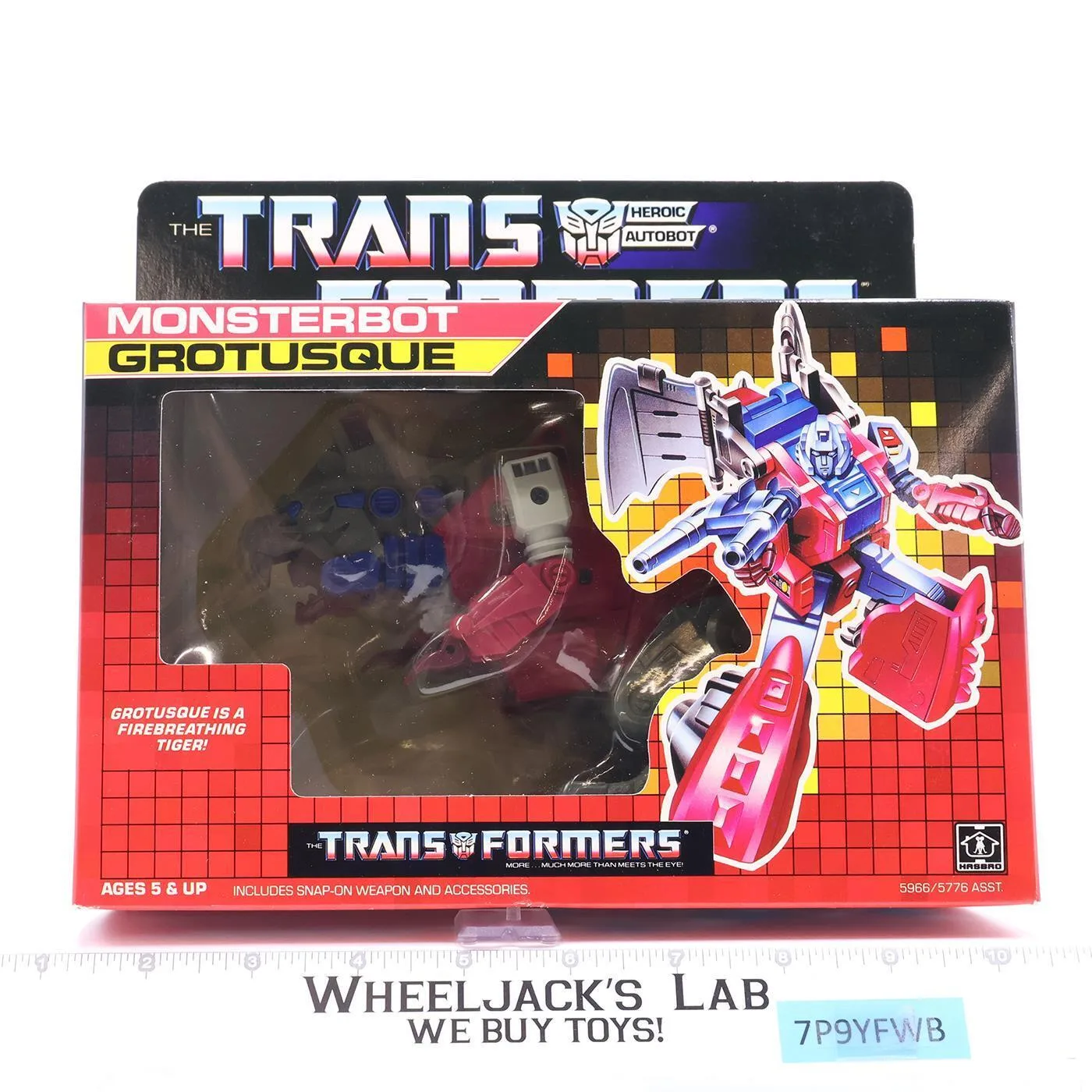 Grotusque W/Box Hasbro G1 Transformers 1987 Action Figure MOSC NEW ...