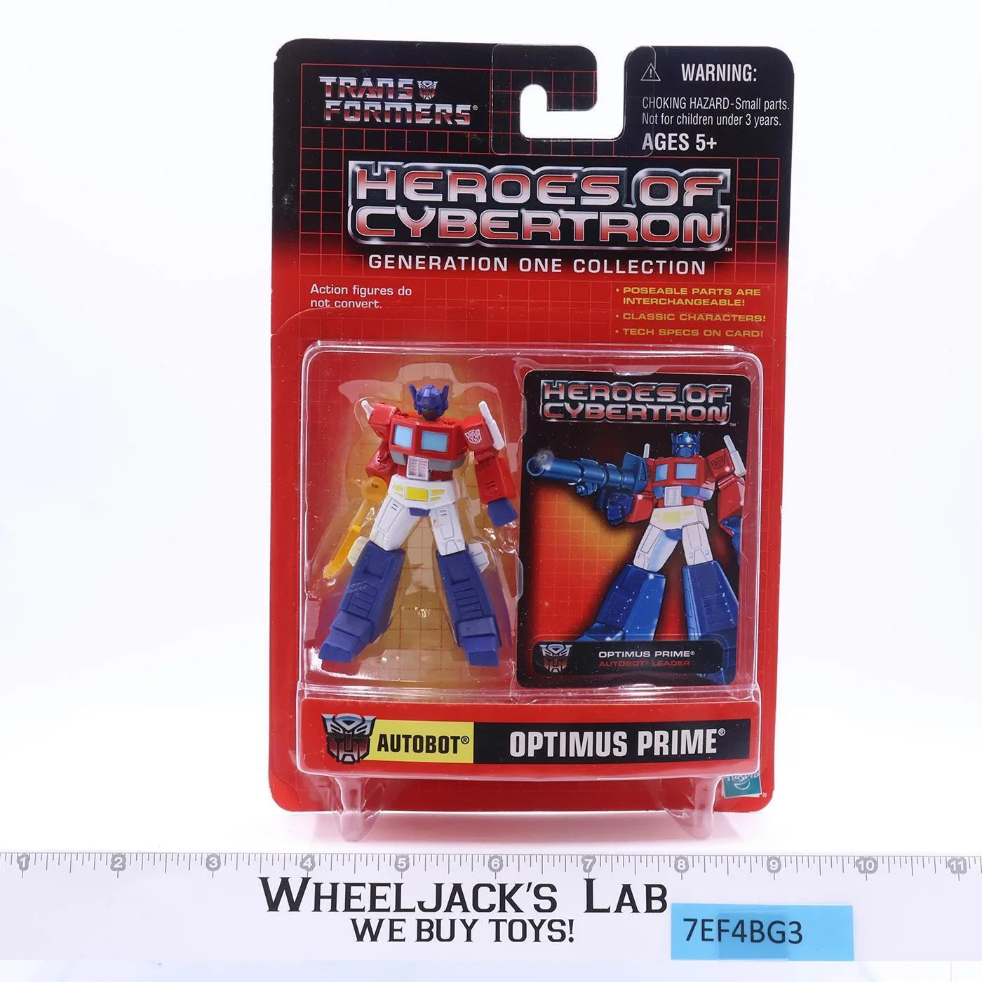 Optimus Prime Transformers Heroes of Cybertron HOC 2001 Hasbro NEW ...