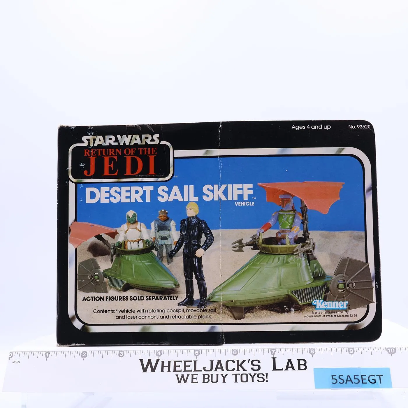 Desert Sail Skiff Star Wars ROTJ 1983 Kenner Action Figure Vehicle NEW ...