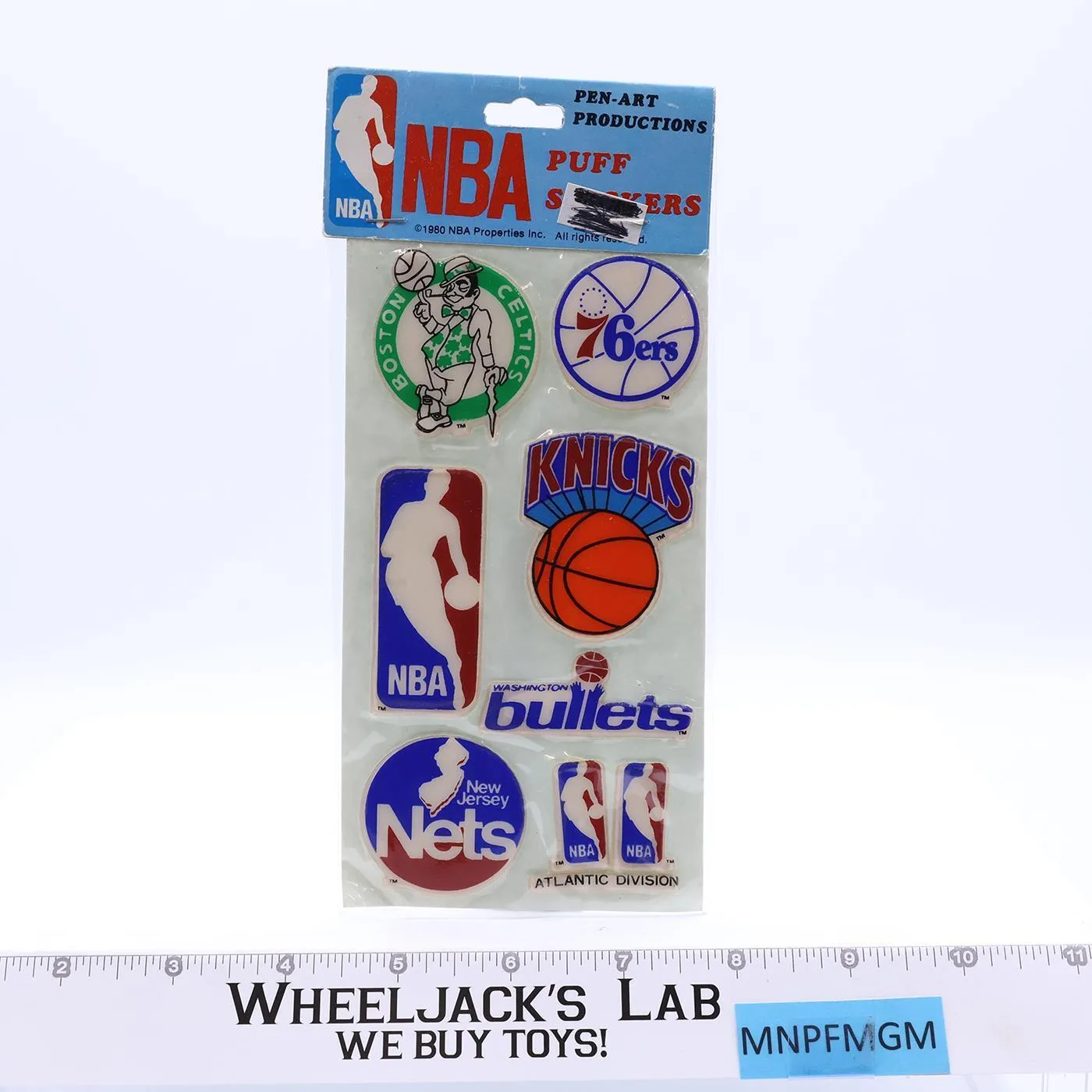NBA Puffy Stickers 1980 Gordy Vintage NEW SEALED - Wheeljack's Lab