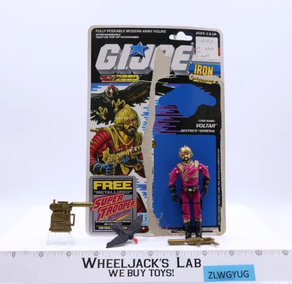 Voltar V1 100% Complete W/Cardback 1988 GI Joe ARAH Vintage Action ...