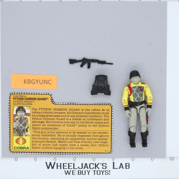 Python Crimson Guard V2 100% Complete G.I. Joe 1989 Hasbro Vintage ...