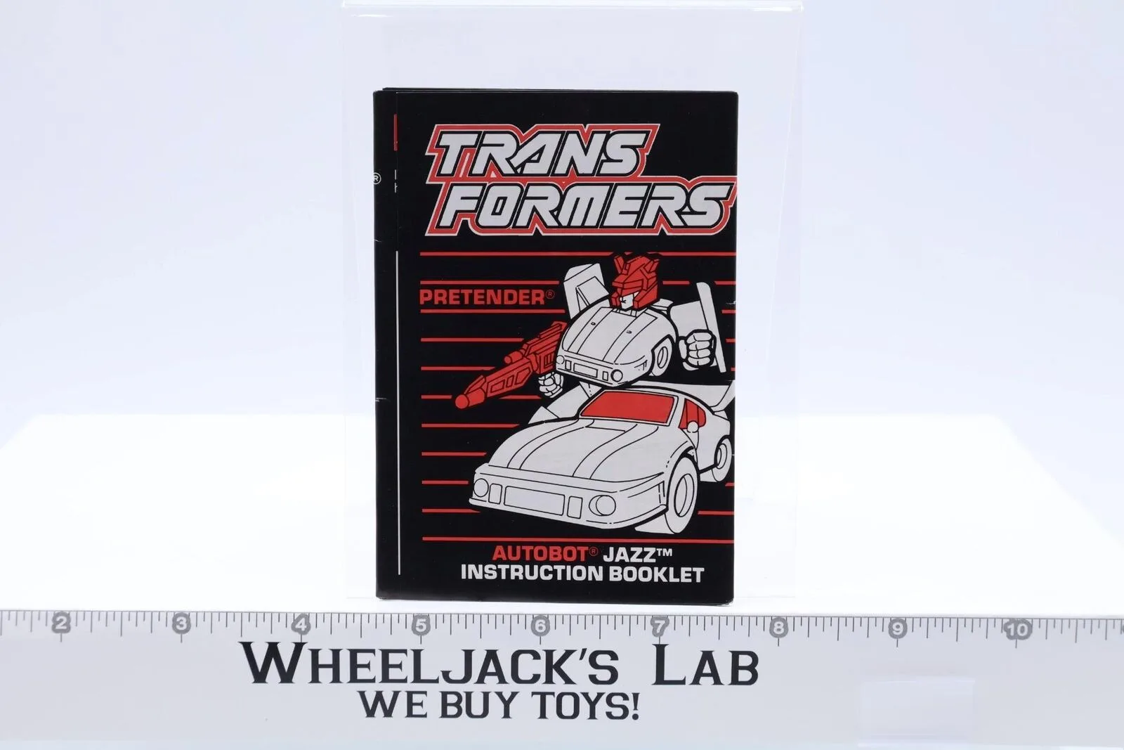 Jazz Pretender Instruction Manual Booklet 1988 Hasbro Vintage G1 ...