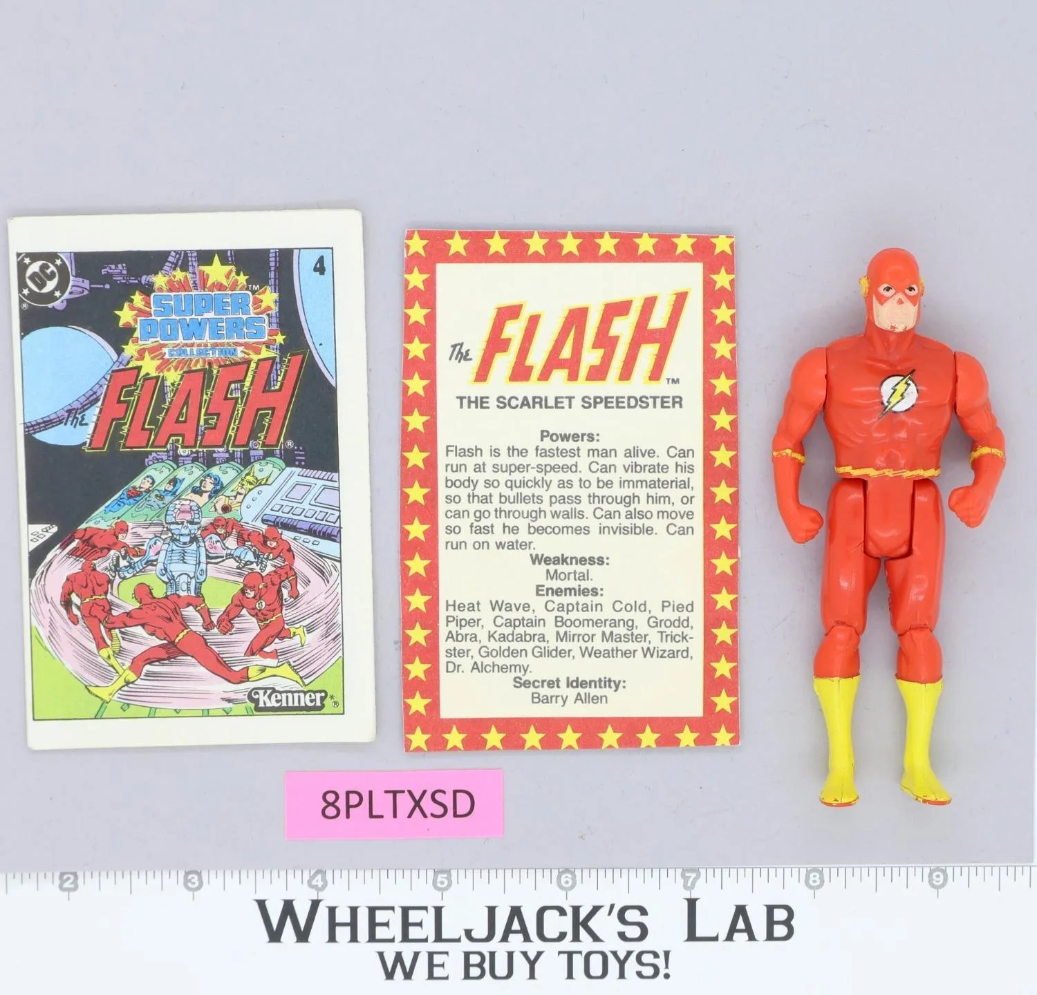 The Flash 100% Complete DC Comics Super Powers 1985 Kenner Vintage ...