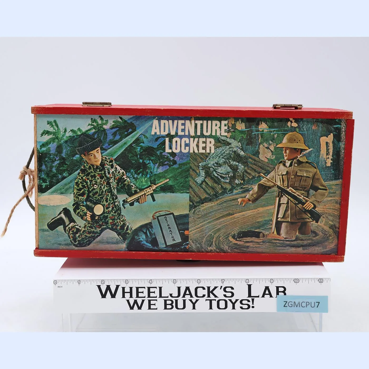 Red Adventure Locker Footlocker Foot Locker GI Joe 1964 Hasbro Vintage ...