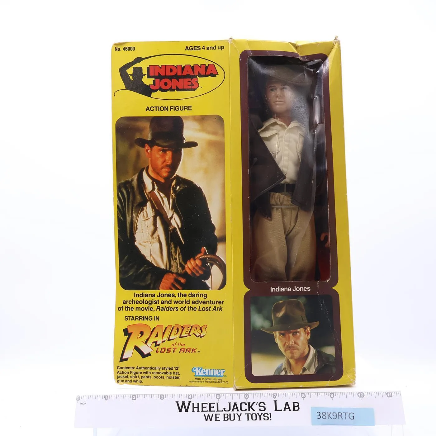 Indiana Jones Harrison Ford Indiana Jones ROTLA 1981 Kenner 12" NEW ...