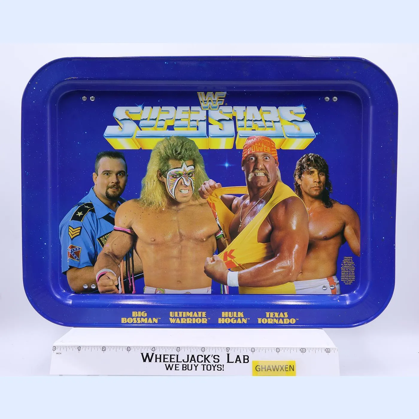 TV Lap Tray WWF Superstars Wrestling 1991 Titan Sports Vintage ...